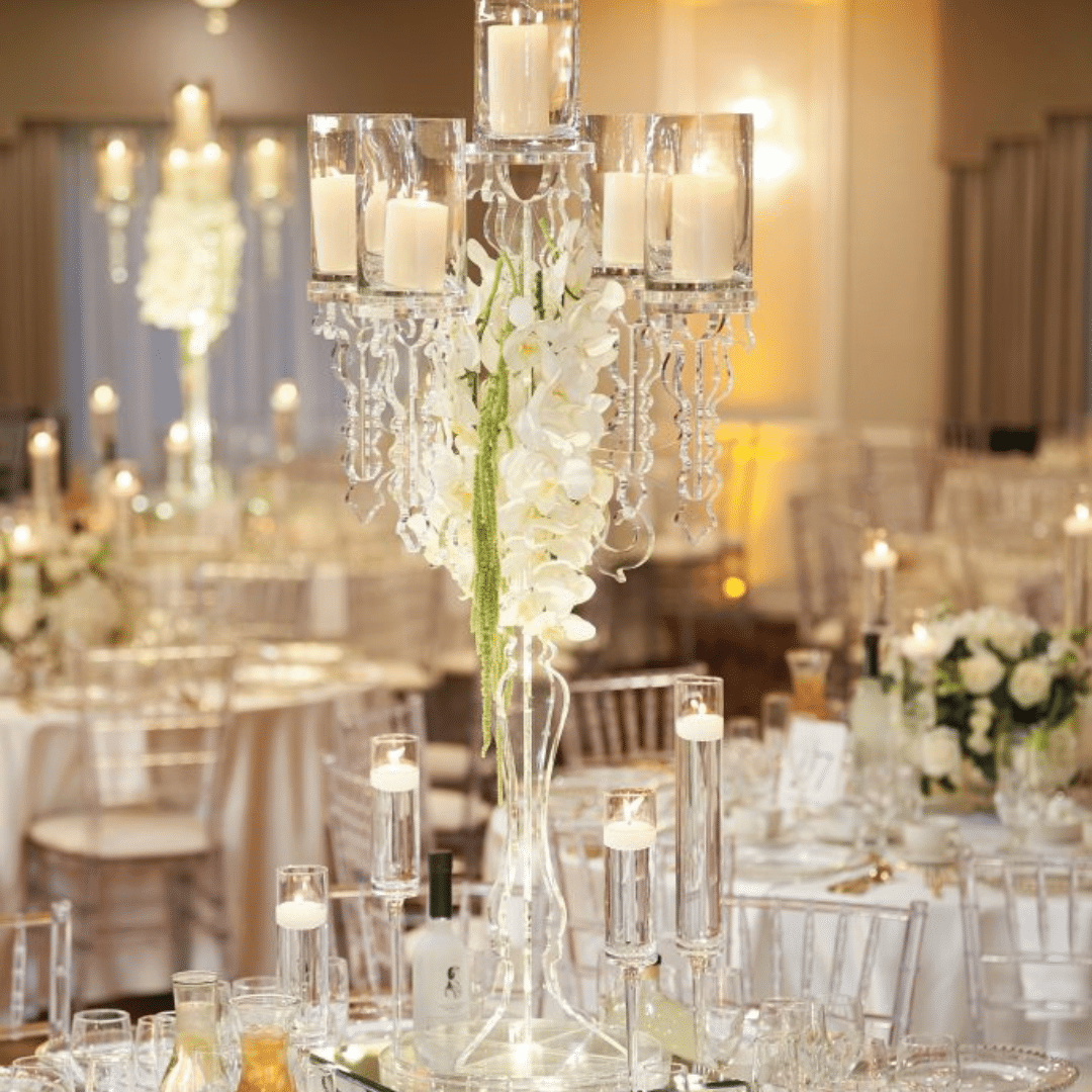 Luxe Crystal Wedding Featured on Chicago Style Weddings - Tablescapes