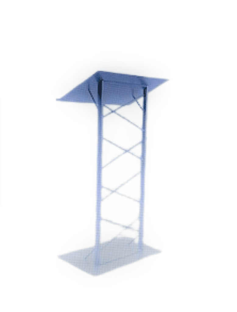 SILVER STEEL TRUSS PODIUM - Tablescapes