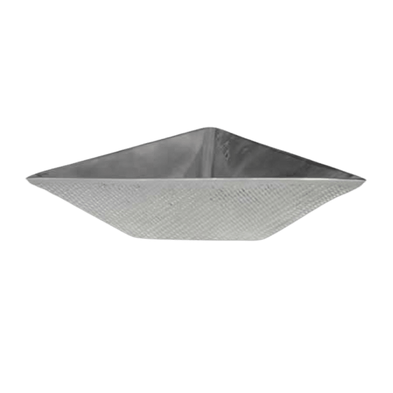 POLISHED ALUMINUM TRIANGULAR BOWL - Tablescapes