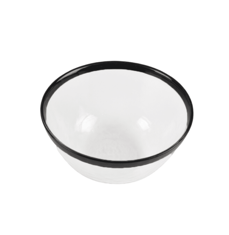 BLACK THIN-RIM HAMMERED GLASS COLLECTION - Tablescapes
